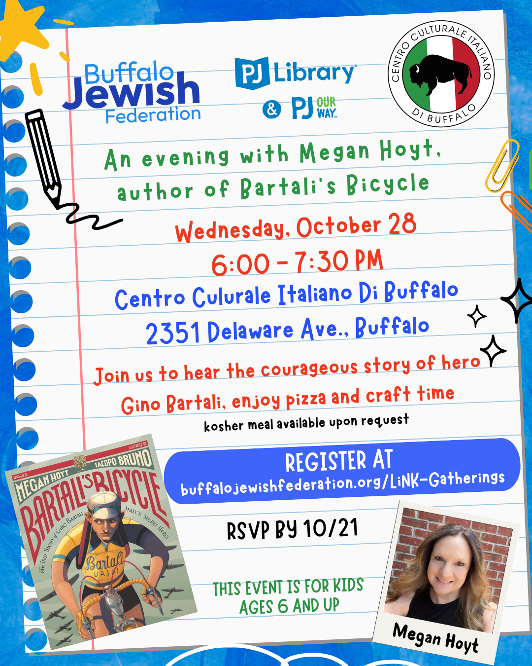 An Evening with Megan Hoyt | Author of Bartali's Bicycle - Centro ...